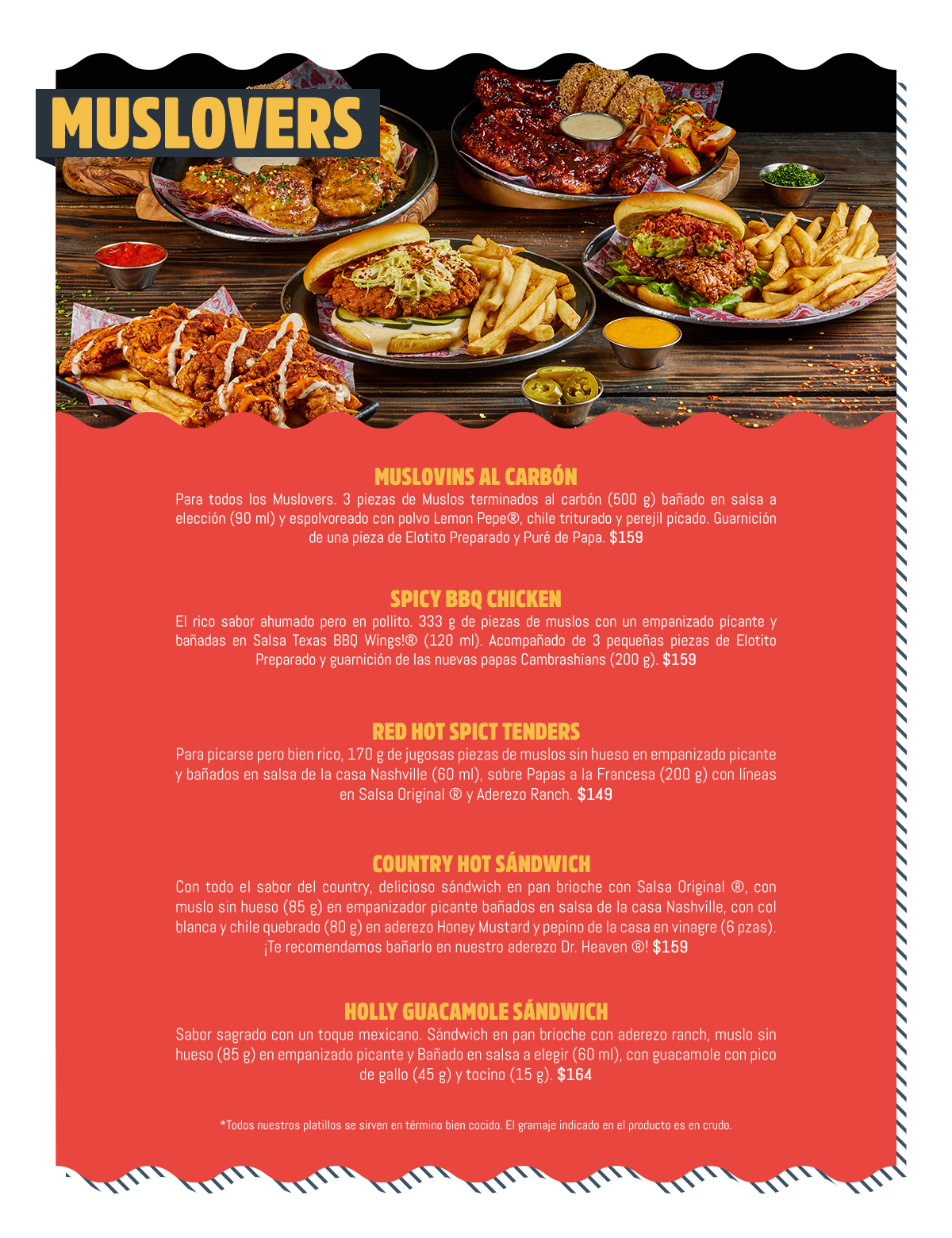 LAS ALITAS MENÚ MÉRIDA