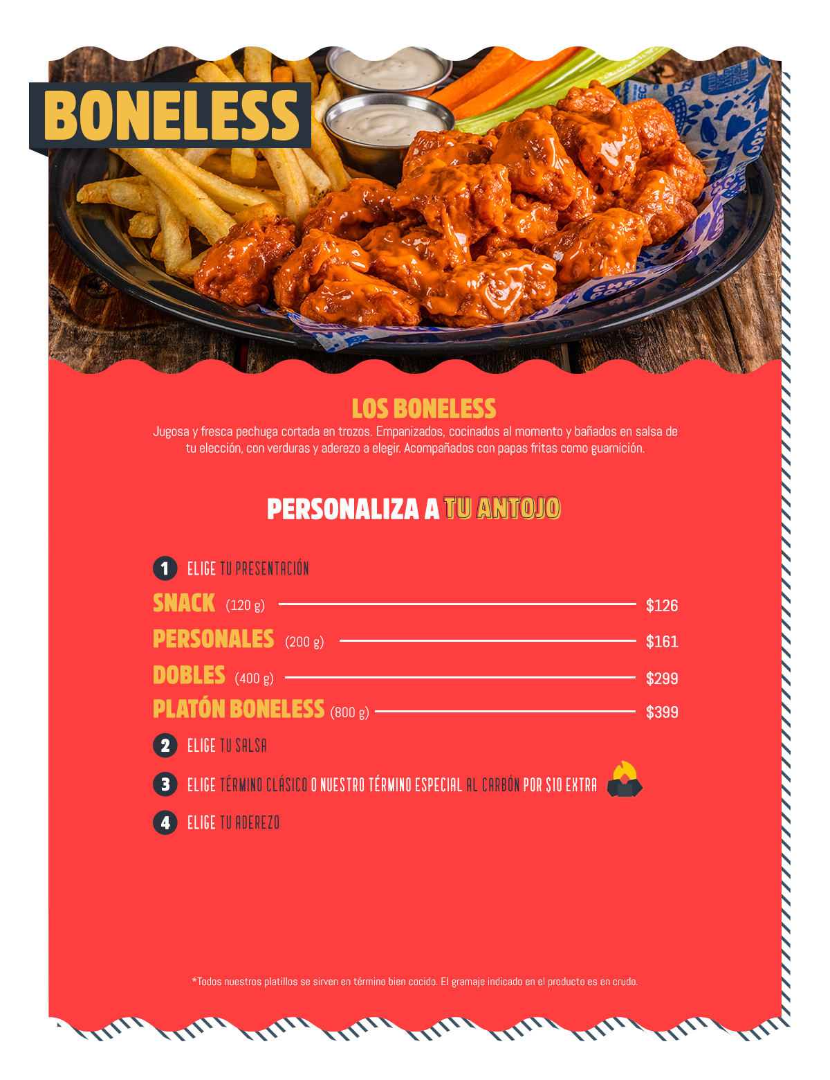 LAS ALITAS MENÚ LEÓN