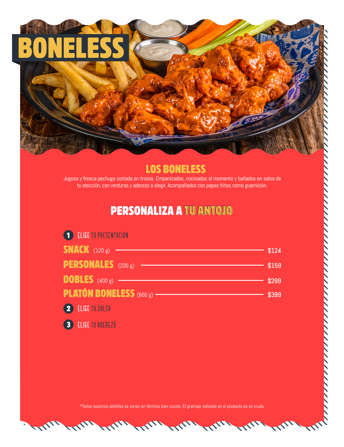 LAS ALITAS MENÚ VERACRUZ