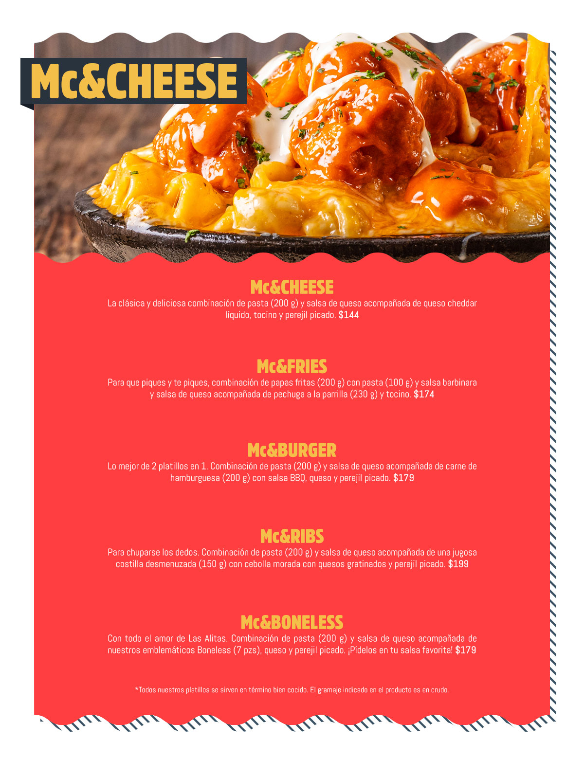 LAS ALITAS MENÚ AGS