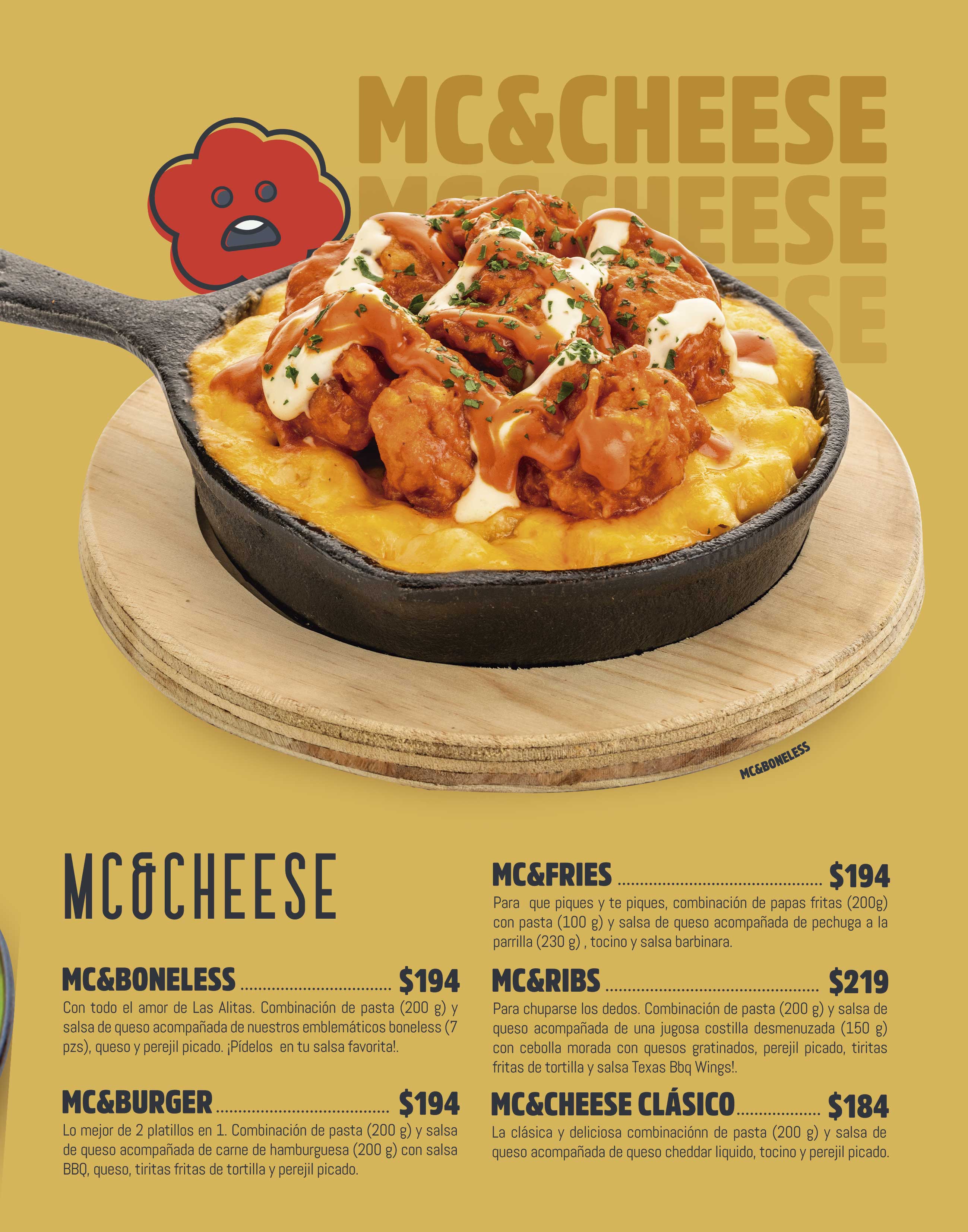 LAS ALITAS MENÚ QUERÉTARO