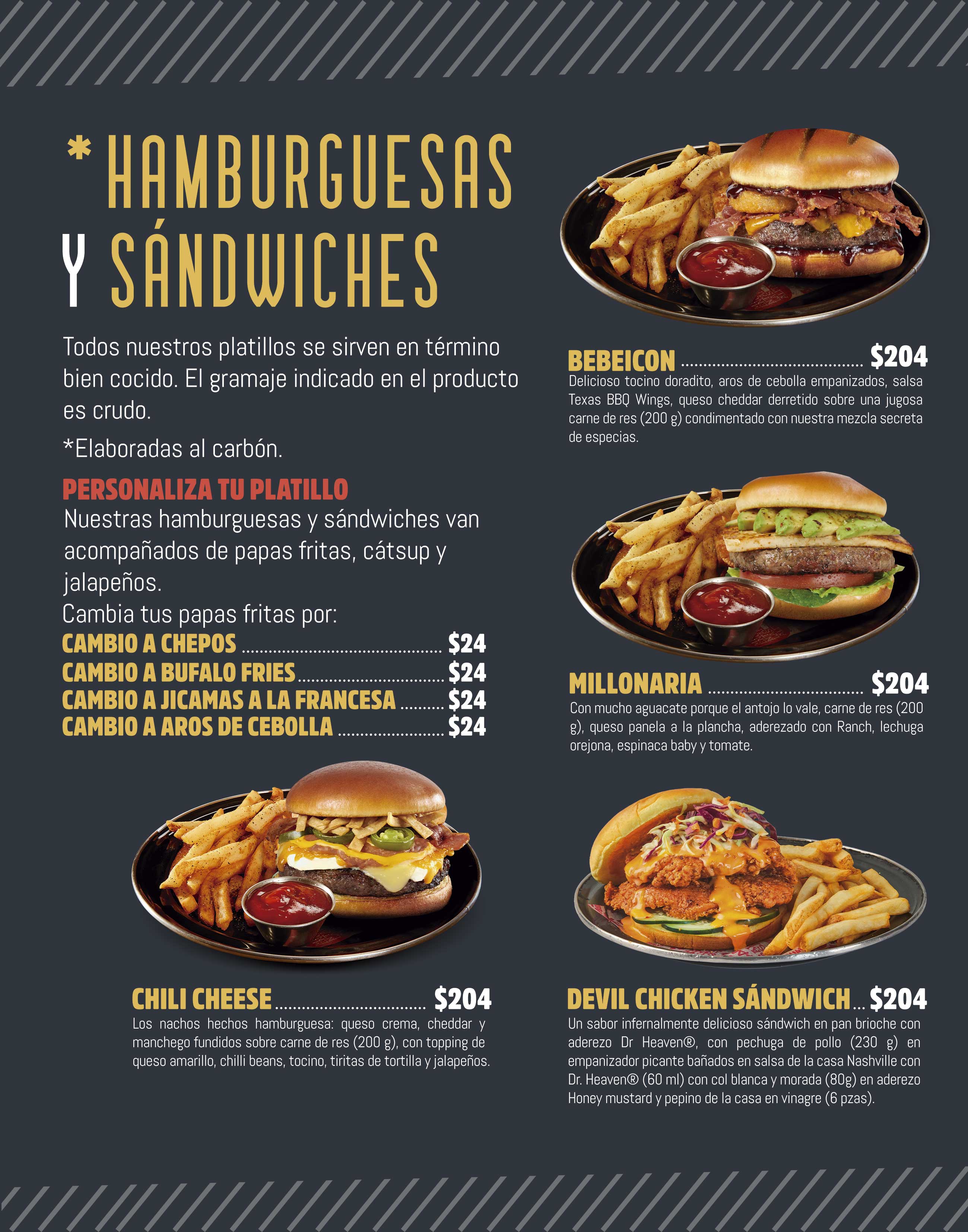 LAS ALITAS MENÚ LEÓN