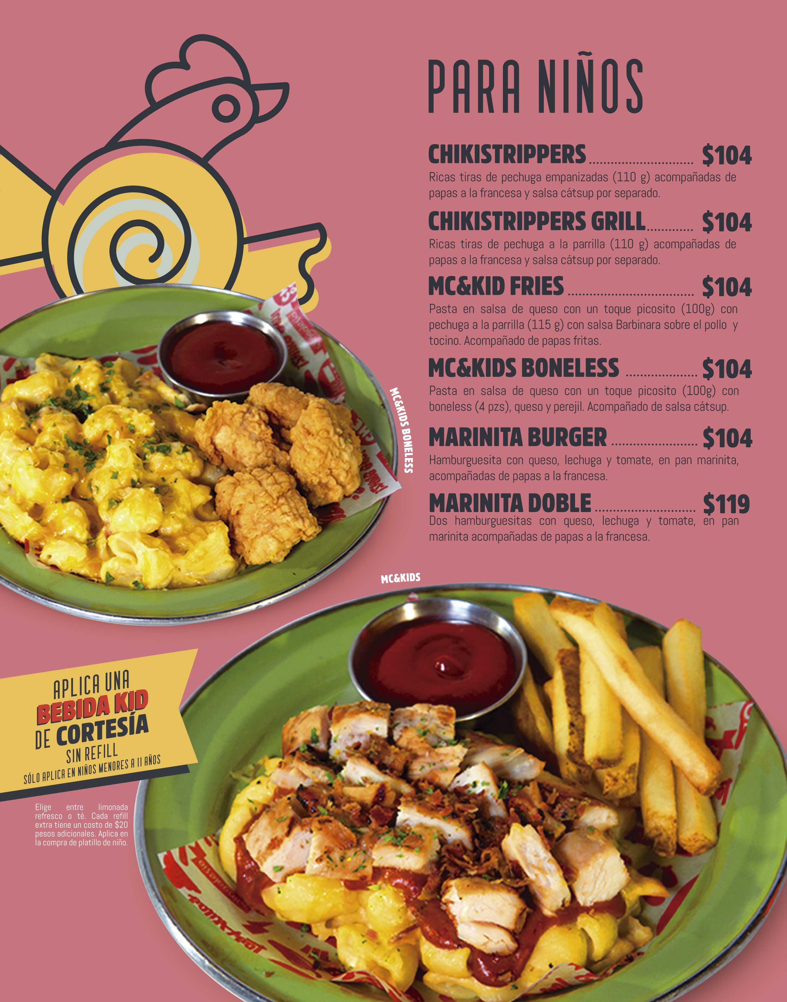 LAS ALITAS MENÚ AGS