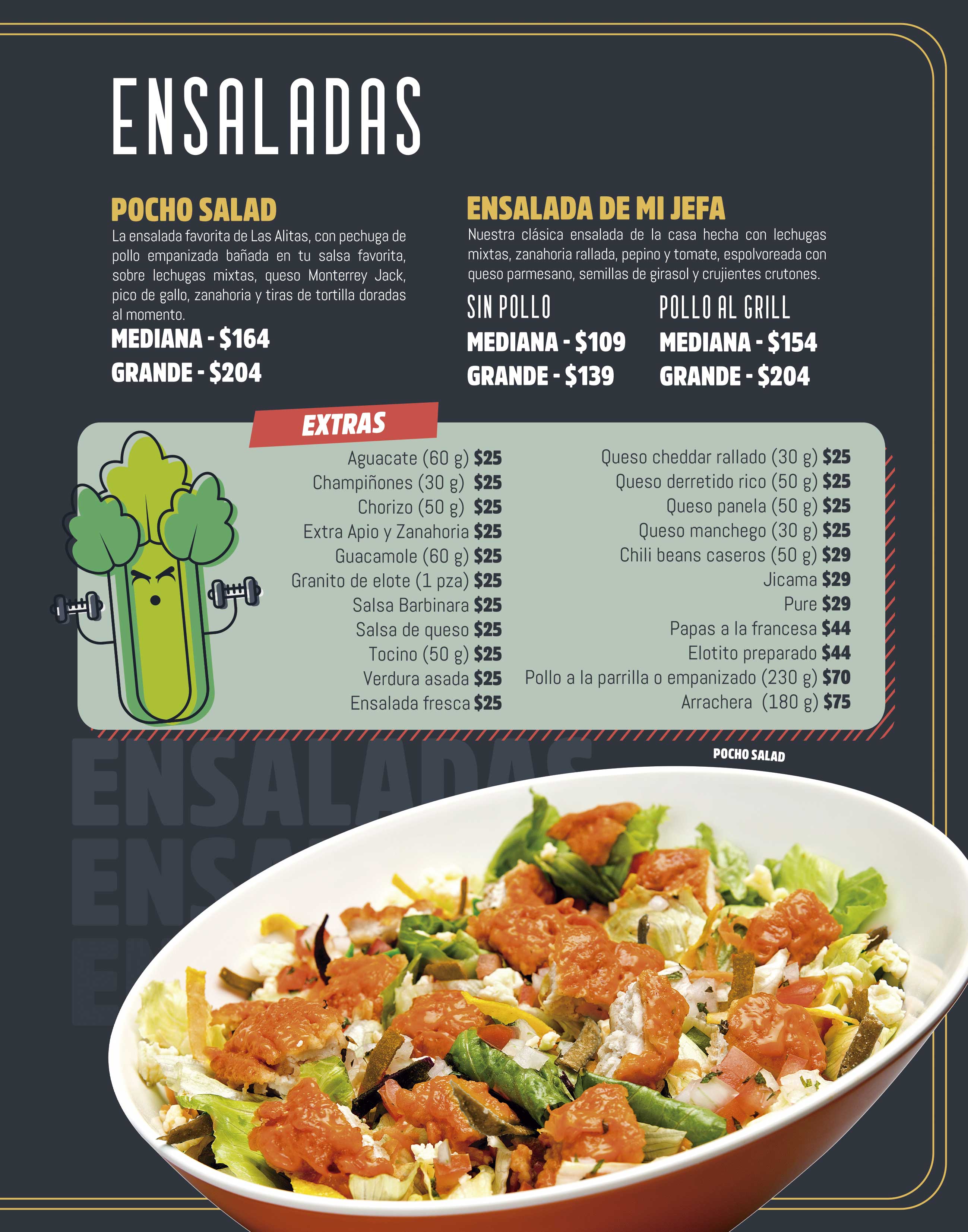 LAS ALITAS MENÚ LEÓN